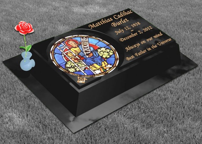 Millennium Headstones – High-Tech Memorials – Unique Custom Stained ...